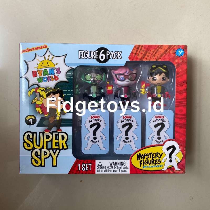 Jual Ryan's World Toys Figure Super Spy 6 Pack - Ryan Toys - Mainan ...