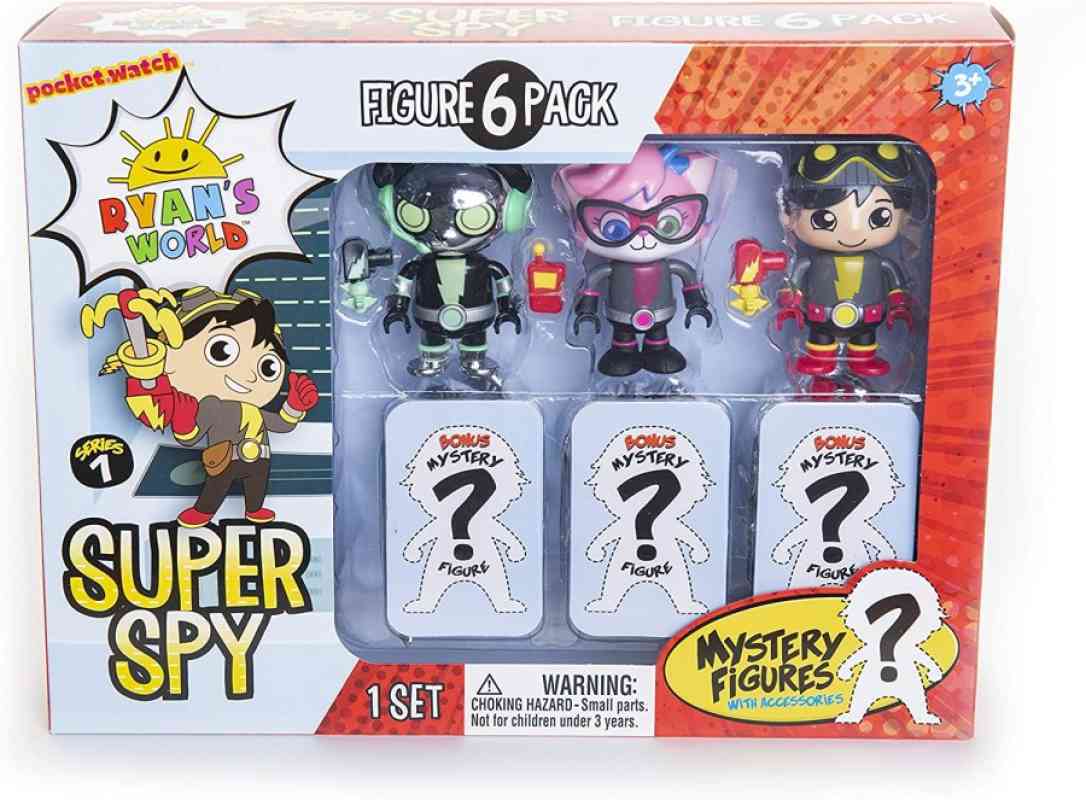 Jual Ryan's World Toys Figure Super Spy 6 Pack - Ryan Toys - Mainan ...