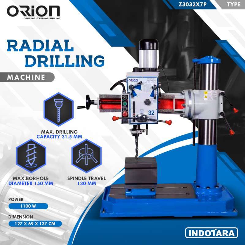 Jual Mesin Bor Duduk Radial Drilling Machine Orion - Z3032X7P di Seller ...