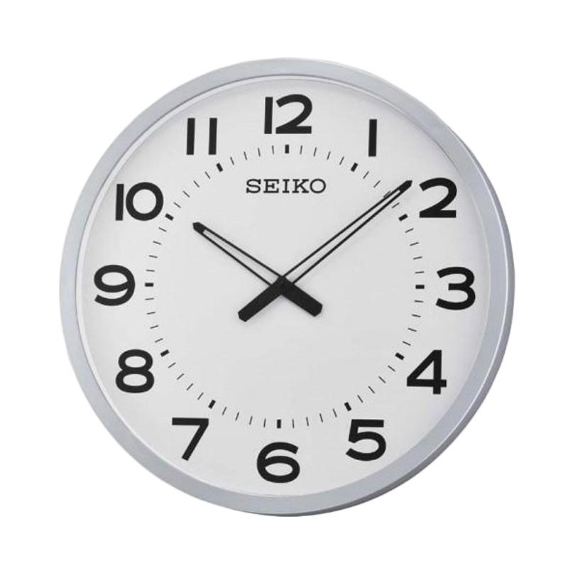 Promo SEIKO QXA563S Wall Clock Jam Dinding - Silver [51 cm] Diskon 14% ...