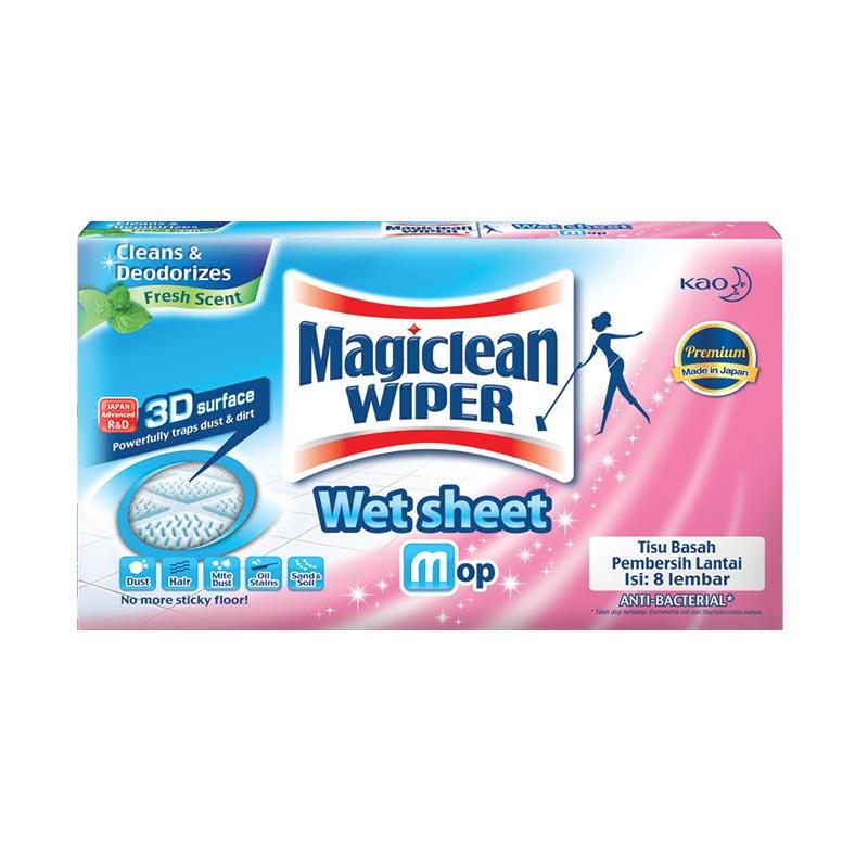 Jual Magiclean Original Wiper Wet Sheet Tissue Pembersih Lantai [8 ...