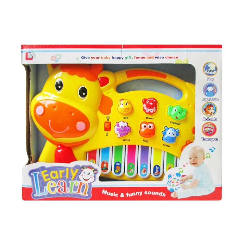 Jual MOMO Early Learn Music & Funny Sounds Animal Sapi Piano - Kuning ...