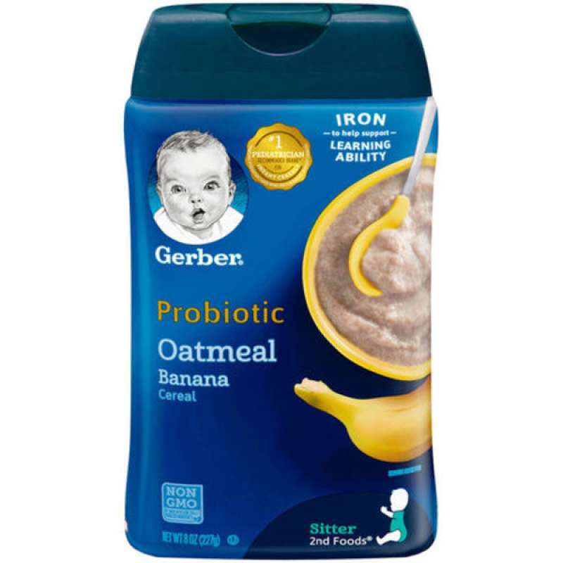 Jual Gerber Probiotic Oatmeal Banana 8oz di Seller FoyuFoyuStore - | Blibli