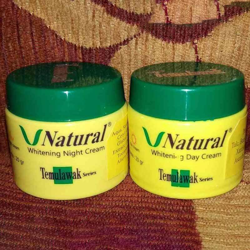 Jual V Natural Night Cream & Day Cream Ekstrak Temulawak di Seller ...