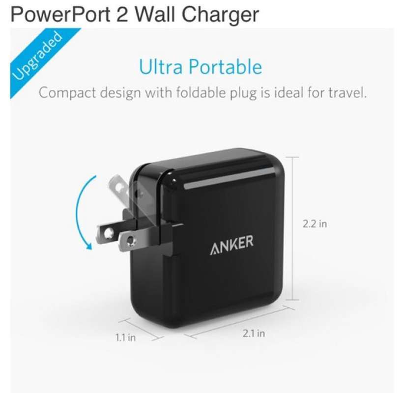 Jual Anker Powerport 2 Charging Port, 24W (Black) Ori di Seller Gadors ...