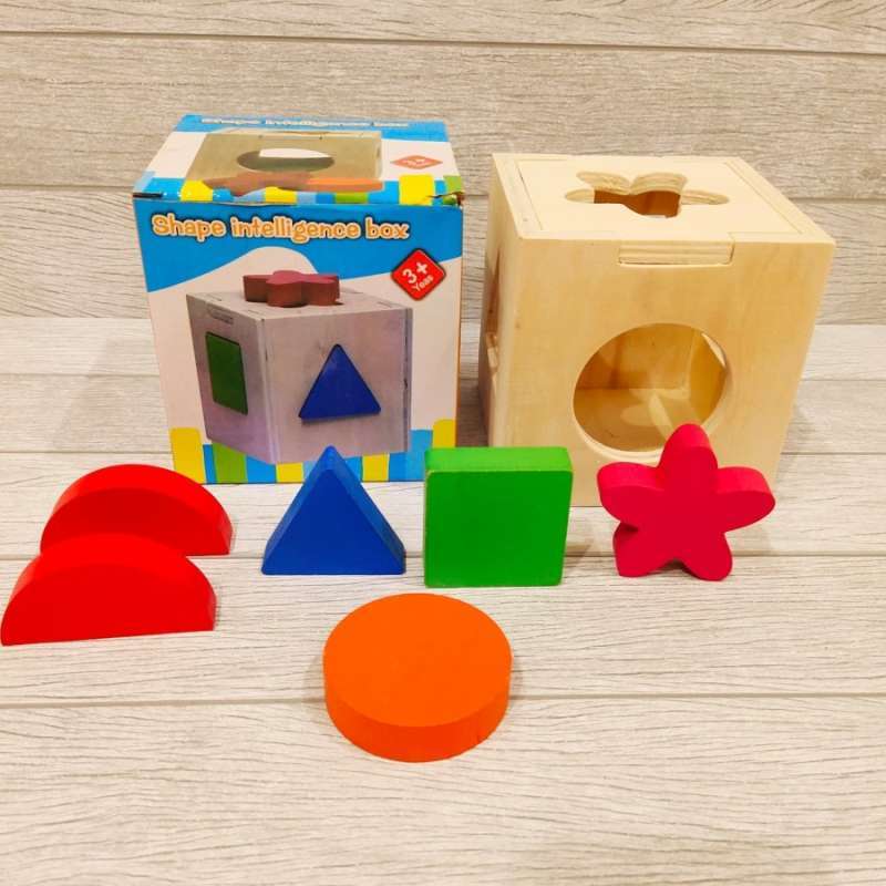 Jual Mainan Edukasi Anak Puzzle Block Bangunan SHAPE INTELLIGENCE BOX ...
