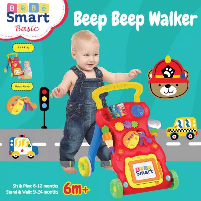 Jual Bebe Smart Basic Beep Beep Walker di Seller IndoMoms Official ...