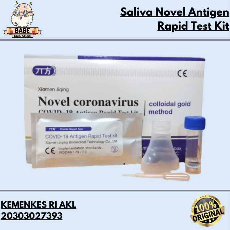 Jual Saliva Antigen Alat test Air Liur Kemenkes AKL Novel - Test Kit ...