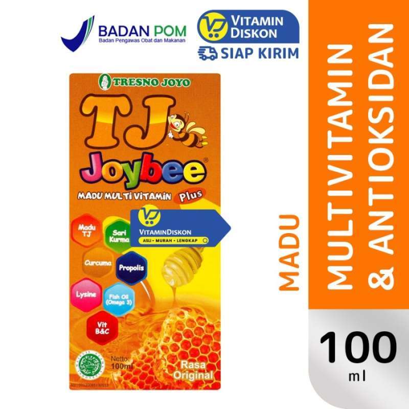 Promo MADU TJ JOYBEE MADU MULTIVITAMIN ORIGINAL 100ML Diskon 69% di ...