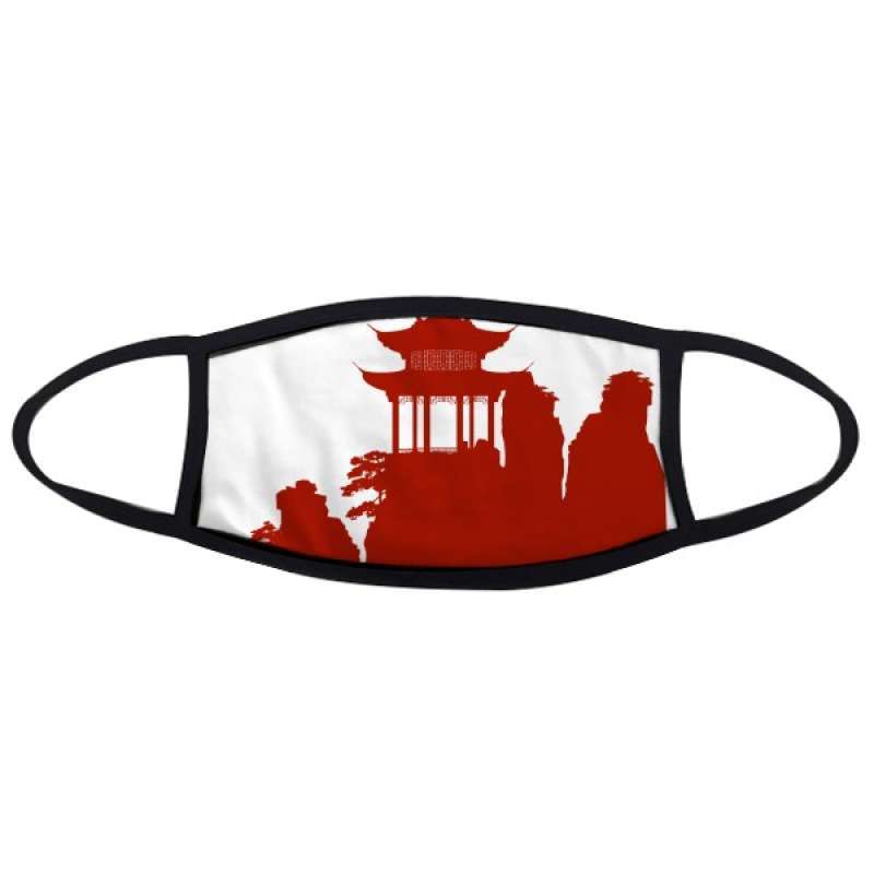 Jual China Pavilion Mountain Outline Illustration Bukti Dingin Dan ...