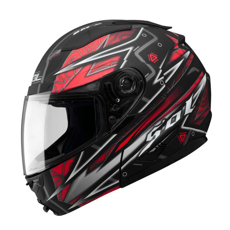 Jual Helmet Motor Cross Modular SM-2 HYPERSPACE Include Backup ...