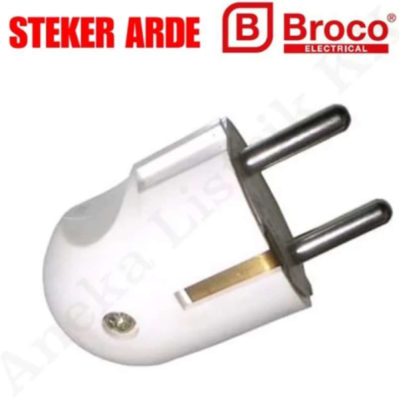 Jual Broco Steker Arde New Gee White 1331055 Colokan Listrik Besar Asli ...