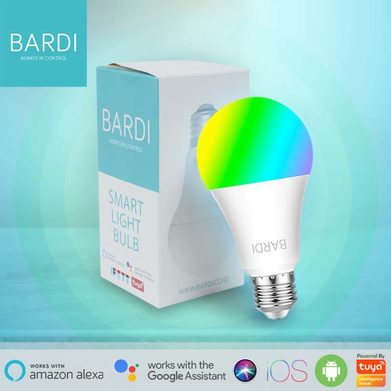 Promo BARDI Smart LED Light Bulb 9W RGB+WW Bohlam Lampu Pintar Home ...