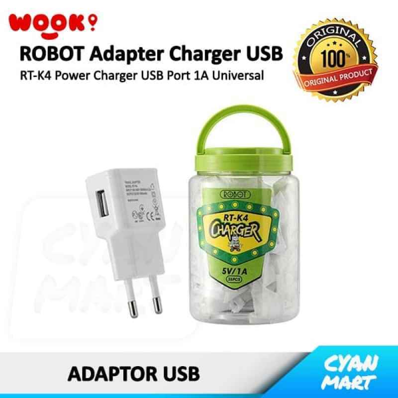 Jual Charger Robot Adaptor Power Kepala Charger Usb Android Iphone ...