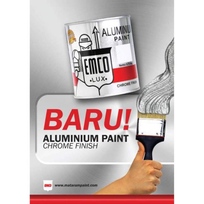 Jual Cat Kayu Besi EMCO Aluminium Paint, Chrome Finish - 0,75kg ...