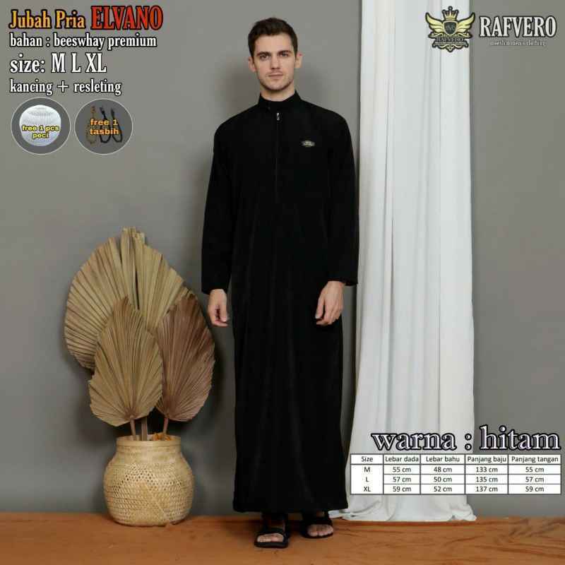Jual Jubah Gamis Koko Baju Muslim Pria Al Arfan Premium - M Hitam Di Seller Argashop Bandung ...