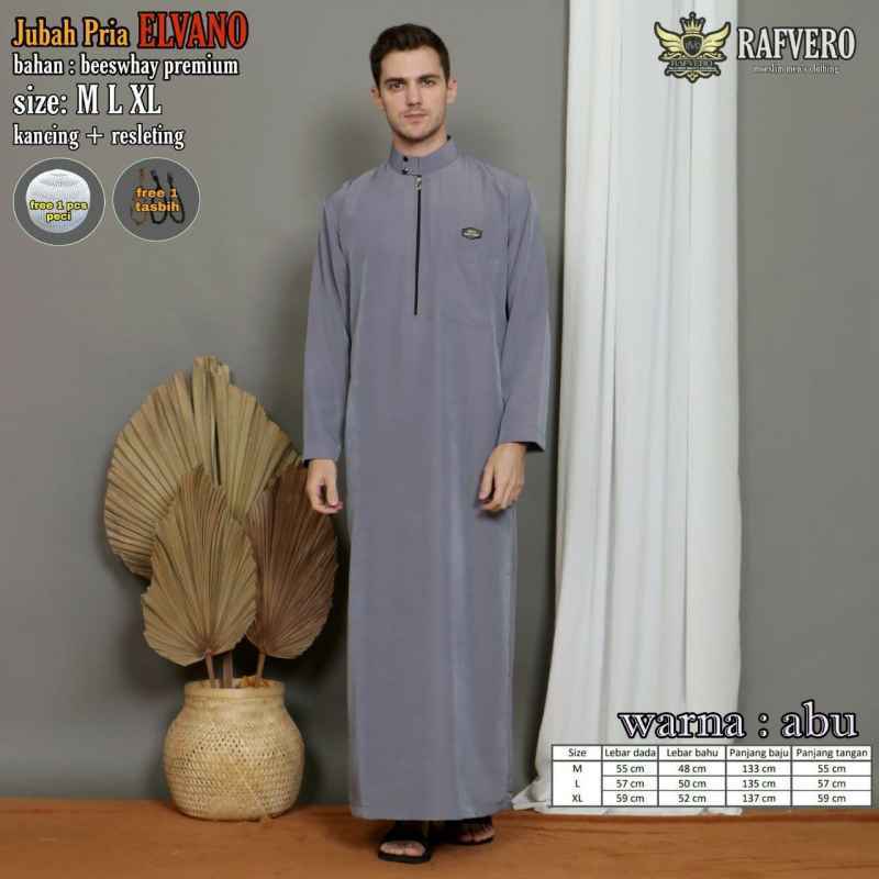 Promo jubah gamis koko baju muslim pria al arfan Premium - M Abu Diskon ...