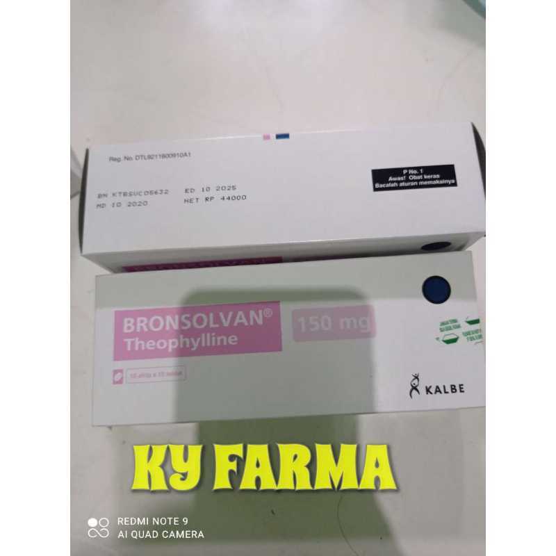 Jual bronsolvan 150mg perbox @100 tablet di Seller Ky farma - Pal ...