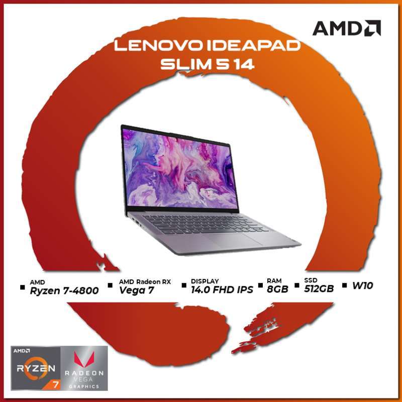 Jual Lenovo Ideapad Slim 5 14 EUID - Ryzen 7 4800 8GB 512ssd W10+OHS 14 ...