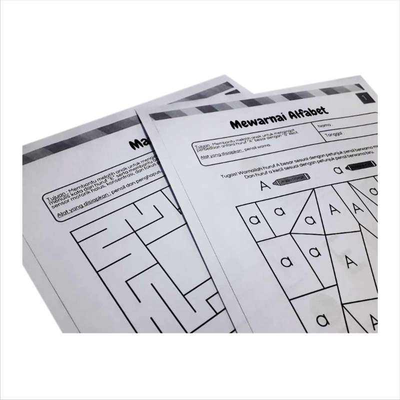 Jual Lembar Aktivitas Abc/worksheet Abc/belajar Menulis Abc/lembar ...