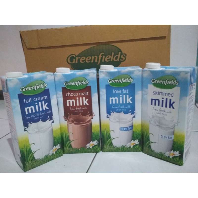 Jual Susu Greenfield Greenfields UHT 1000ml 1000 ml 1L 1 liter all varian di Seller The Only ...