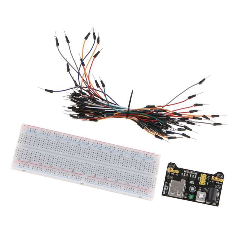 Jual Solderless Prototype Breadboard + Power Supply Module + Jumper ...