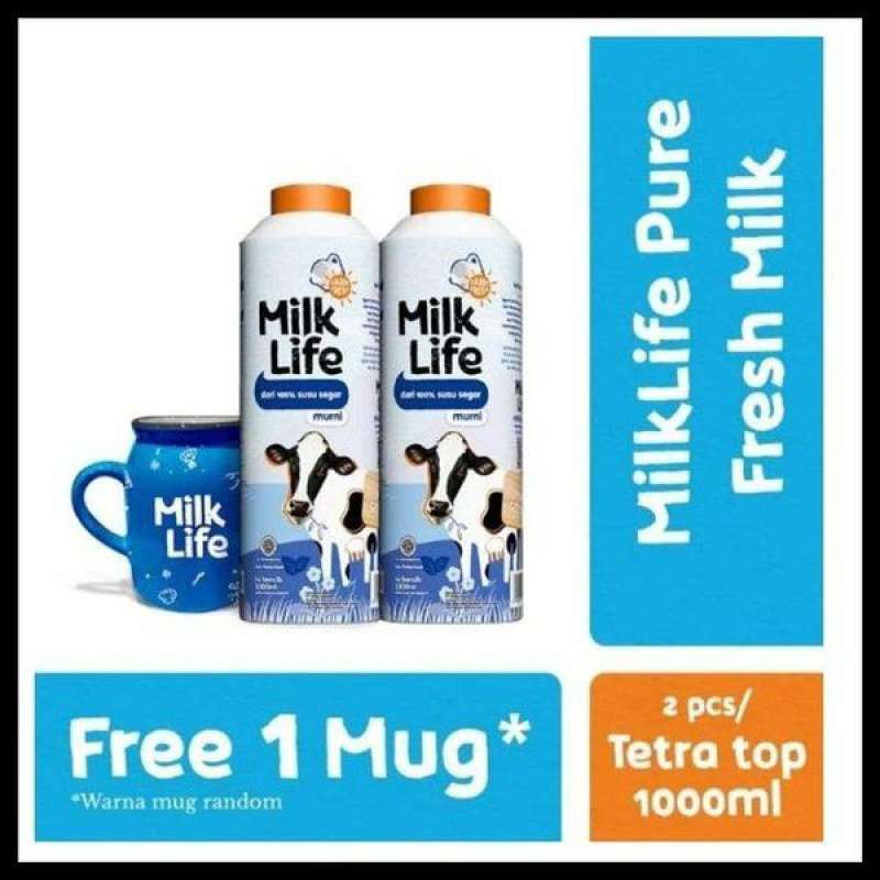 Jual Milk Life Fresh Milk Pure 1000ml Susu Segar Pasteurisasi di Seller ...
