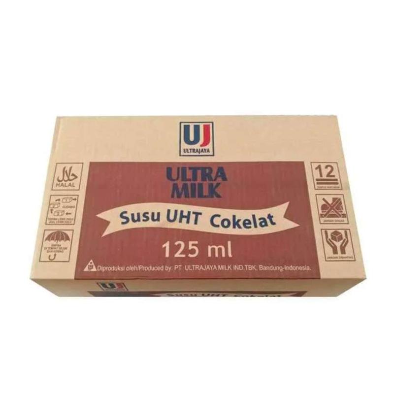 Jual Ultra Jaya UHT Susu Ultra Coklat [125 mL/ 1 Dus] di Seller MS Mart ...