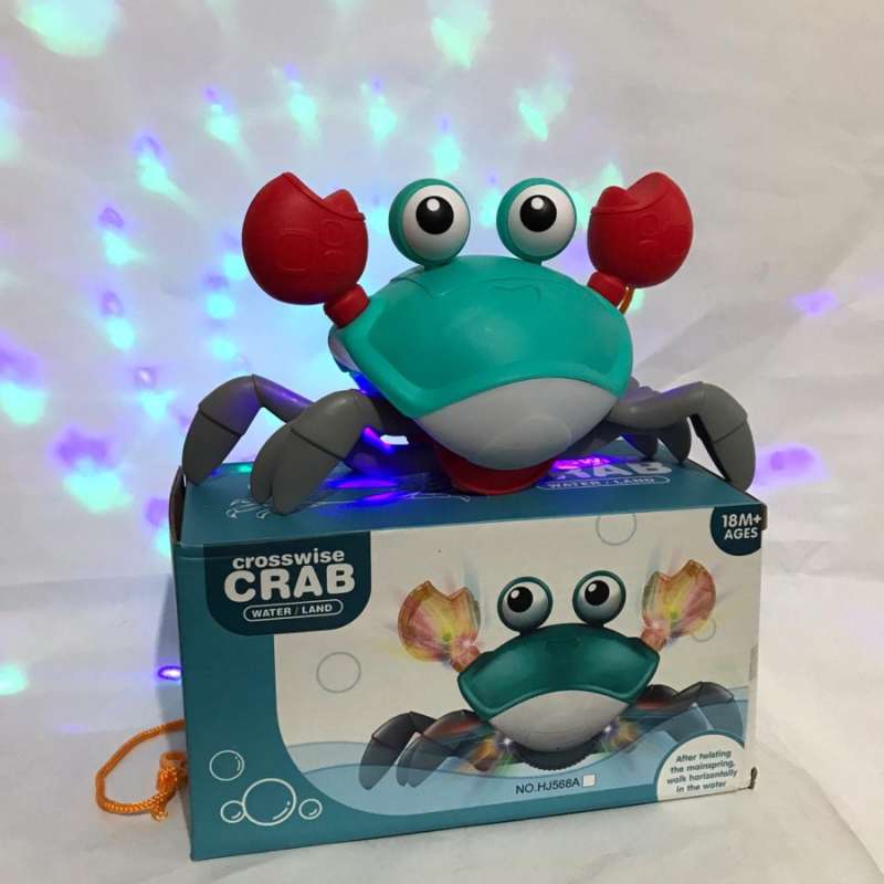 Jual Mainan Anak Cute Crab Kepiting Pantai Kepiting Tali Kepiting ...