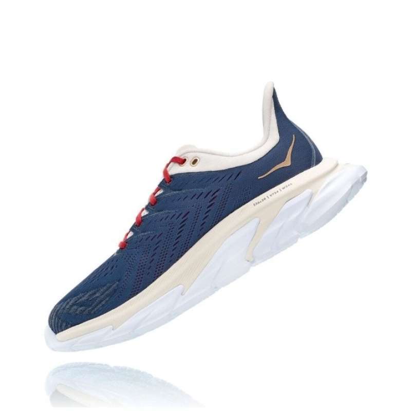 Jual Sepatu Lari Pria Hoka One One Clifton Edge Mens Tk Pack Vintage Tofu - Vintage Indigo ...