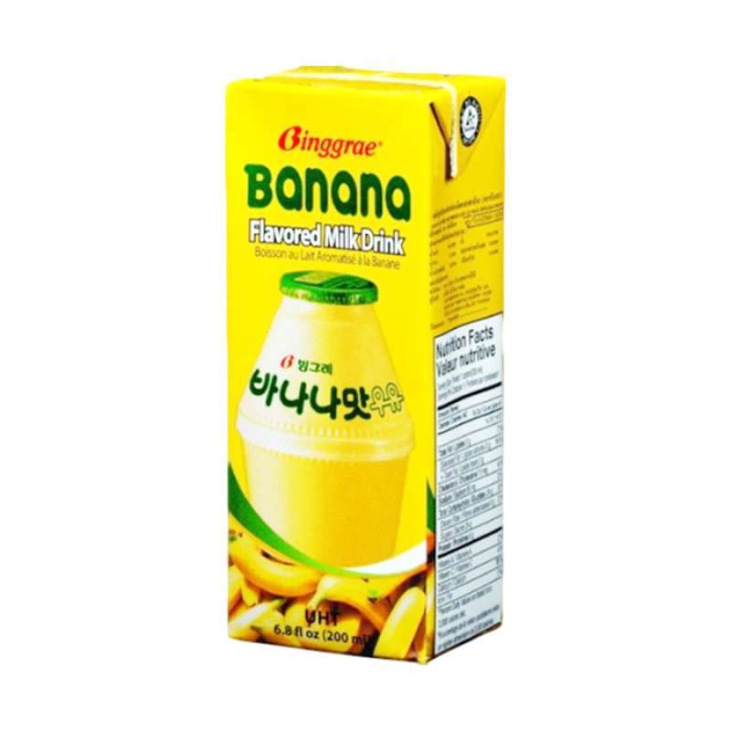 Jual Binggrae Banana Flavored Milk Drink / Susu Rasa Pisang [200 mL] di ...