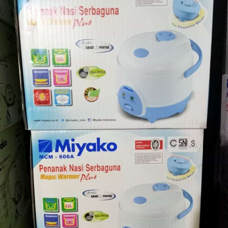 Jual MIYAKO MCM- - 606A RICE COOKER 3IN1 GARANSI RESMI WARNA BIRU ...