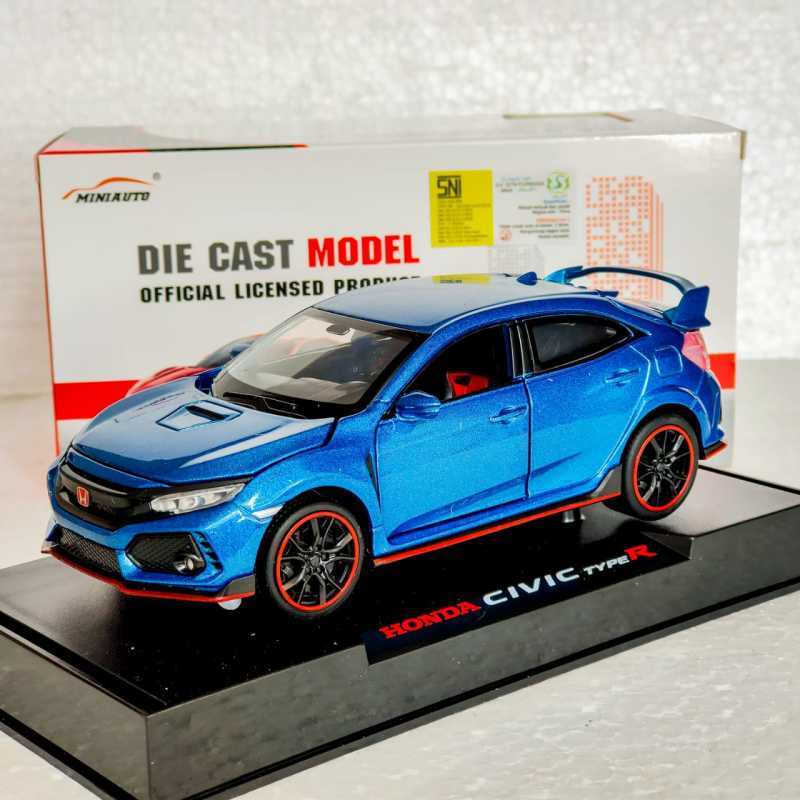 Jual Miniauto Diecast Honda Civic Type R Skala 1:32 Biru di Seller ...