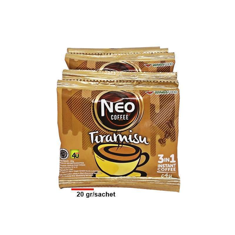 Jual NEO Coffee TIRAMISU [10 sachet x 20gr ] di Seller G-Mart - Bintara ...