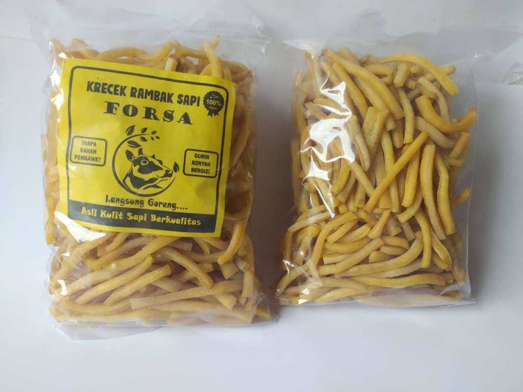 Jual Kerupuk Rambak Kulit Sapi Asli Mentah Stik Mi 1kg Krupuk Jangek