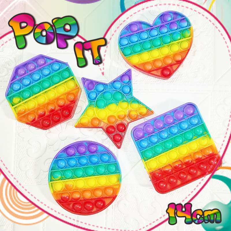 Jual Pop it Rainbow Ready Stok Murah Popit Penghilang Stress Untuk Anak ...