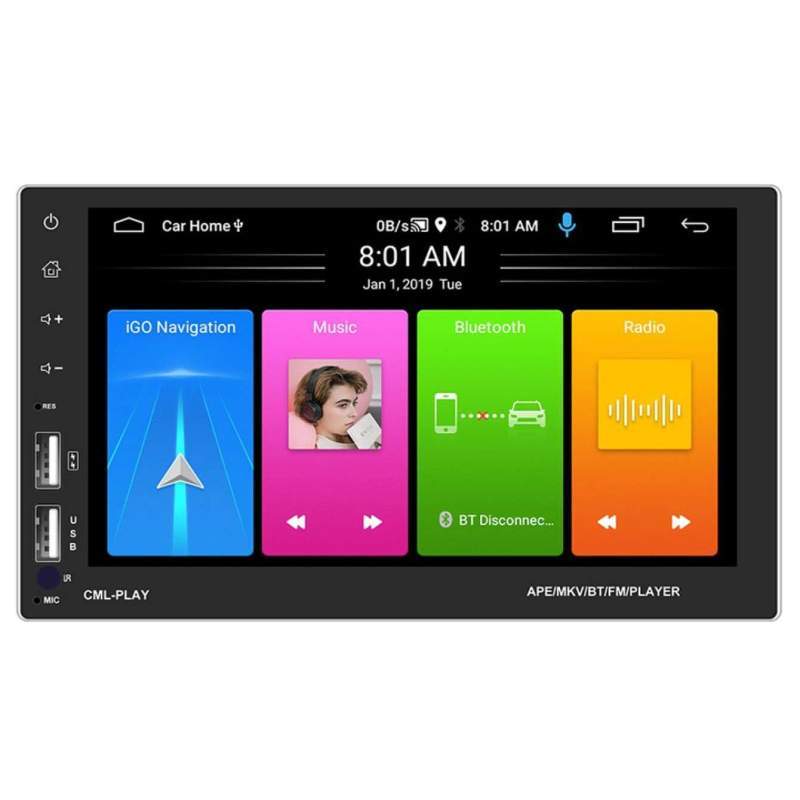 Jual Head Unit Double Din Mechless 7 HD Screen Android 9.1 dual front ...