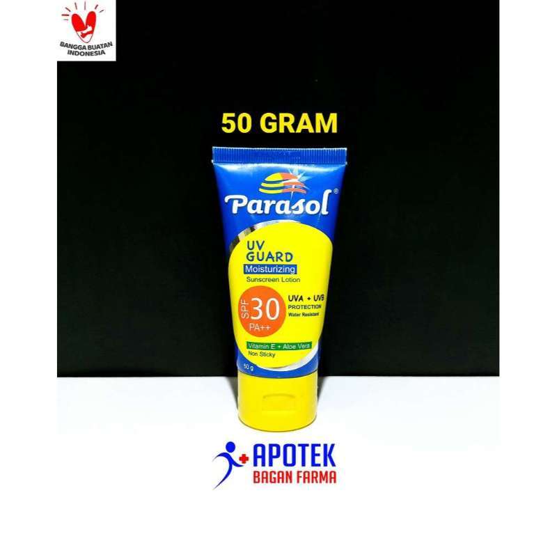 Jual Parasol Uv Guard Moisturizing Sunscreen Lotion Spf 30 Pa 50 Gram ...