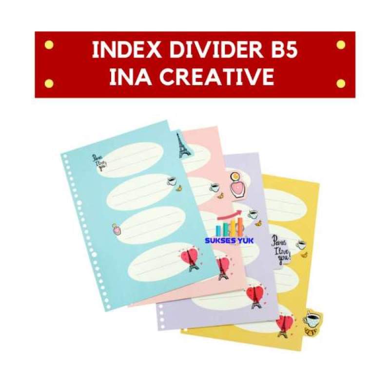 Jual Index Divider B5 Pembatas Buku Di Seller Bellystationery ...