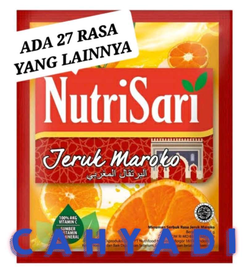 Promo Nutrisari Jeruk Maroko 10 Sachet Diskon 1% di Seller Toko Cahyadi ...