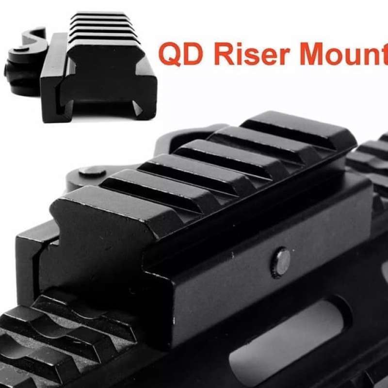Jual Riser Rail Picantiny Picantini 5 slot QD Quick Release (Kode 010 ...