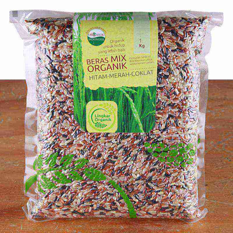 Jual Beras Mix Lingkar Organik 1 kg kemasan vacumm di Seller Francis ...
