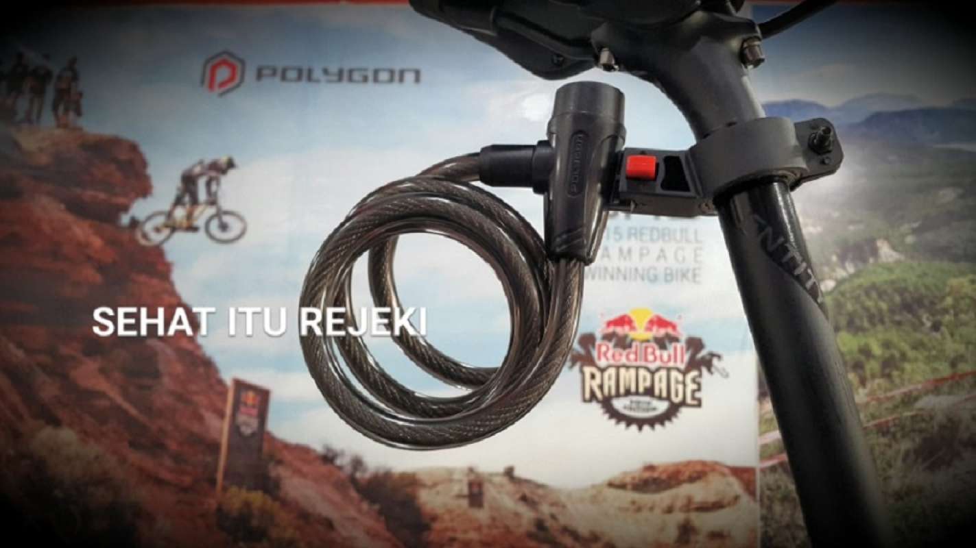 Jual Kunci Gembok Sepeda / Security Lock Spiral Power Polygon Di Seller ...