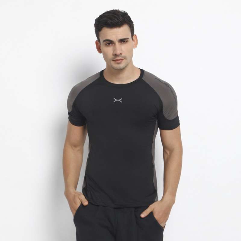 Jual Flexzone Muscle Tee Lengan Pendek Pria Gym Sepeda Fitness Fts ...