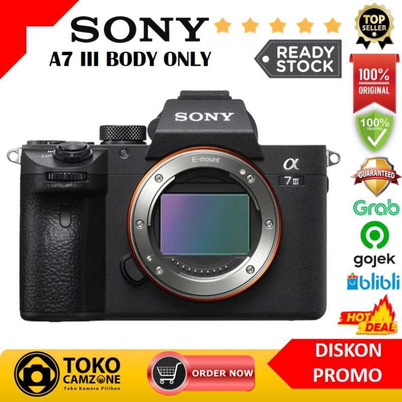 Promo Sony Alpha A7 Iii Body Only Diskon 17% Di Seller Toko Camzone ...