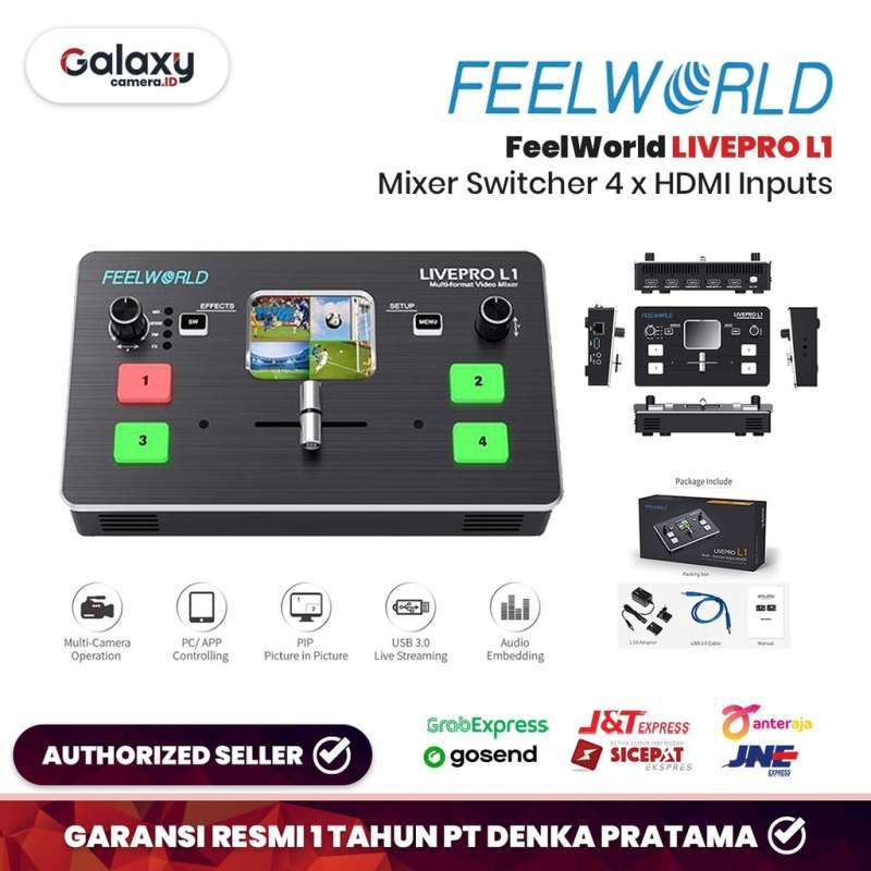 Promo FeelWorld LIVEPRO L1 Multicamera Video Switcher with 4 x HDMI ...