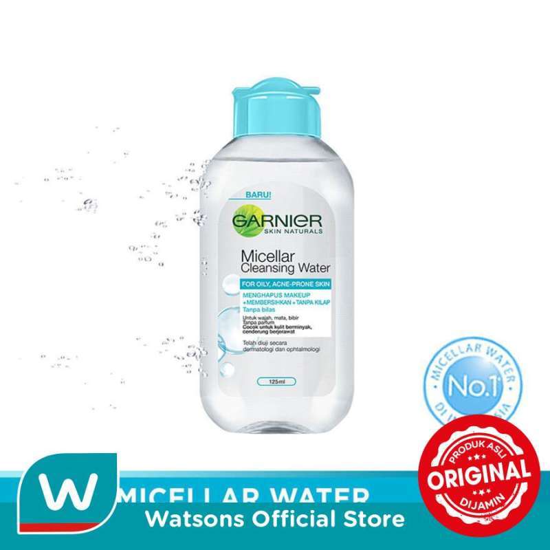 Jual Garnier Micellar Water Blue [125 Ml] Di Seller Watsons Official ...