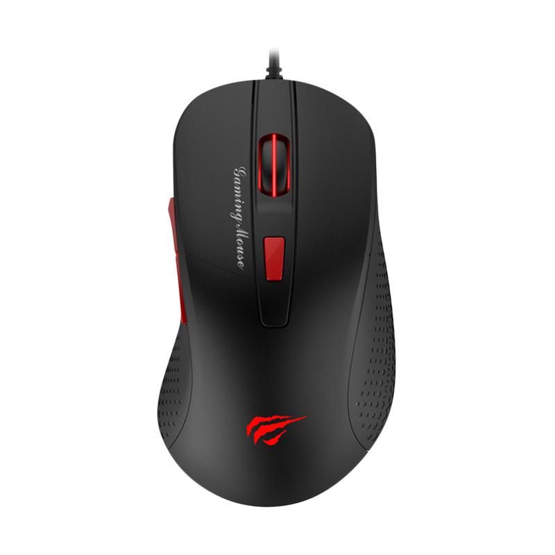 Jual Havit Ms 745 Mouse Usb Gaming - Black [chipset Avago 5050] Di ...