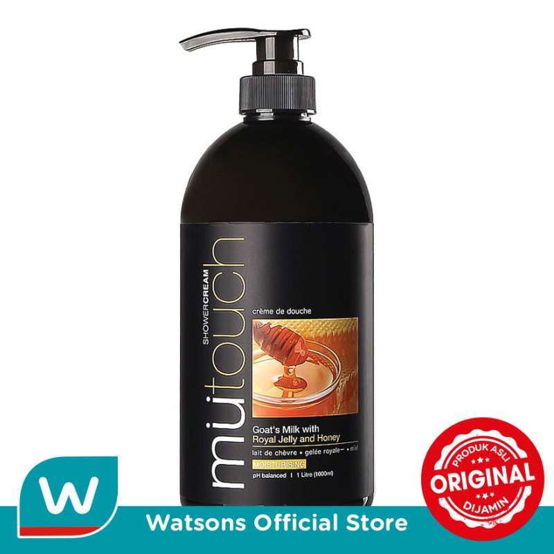Promo Mu touch Goats Milk with Royal Jelly & Honey Shower Cream Bottle ...
