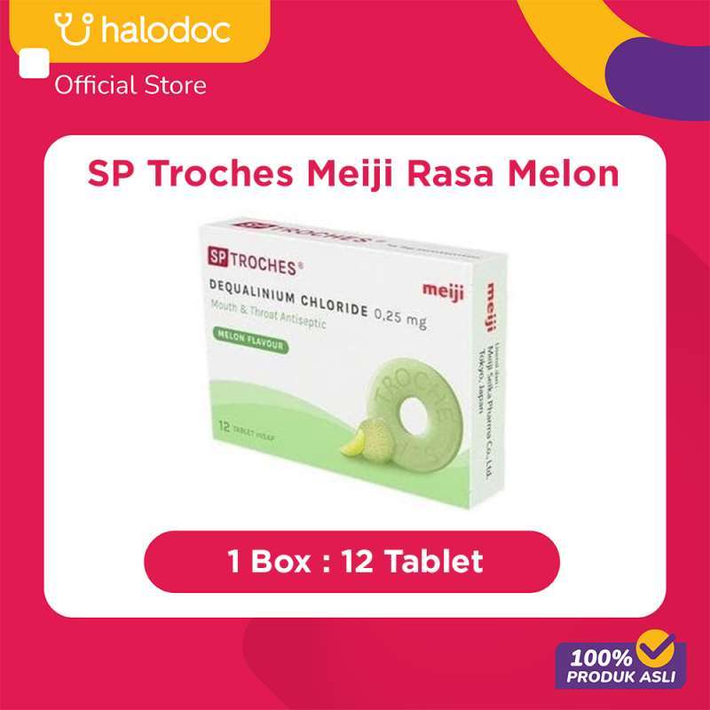 Promo SP Troches Rasa Melon 12 Tablet Diskon 21% di Seller Halodoc ...